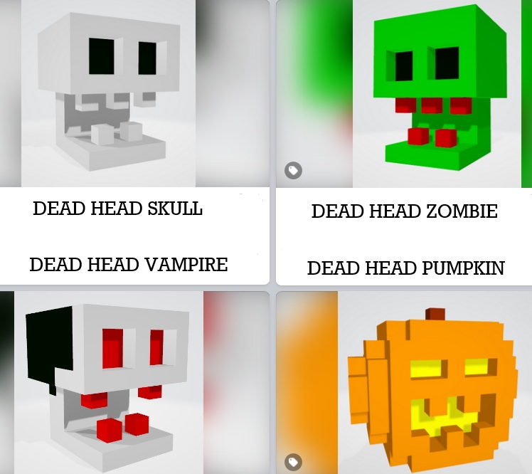 VOXEL DEAD HEAD ASSETS by Trockk
