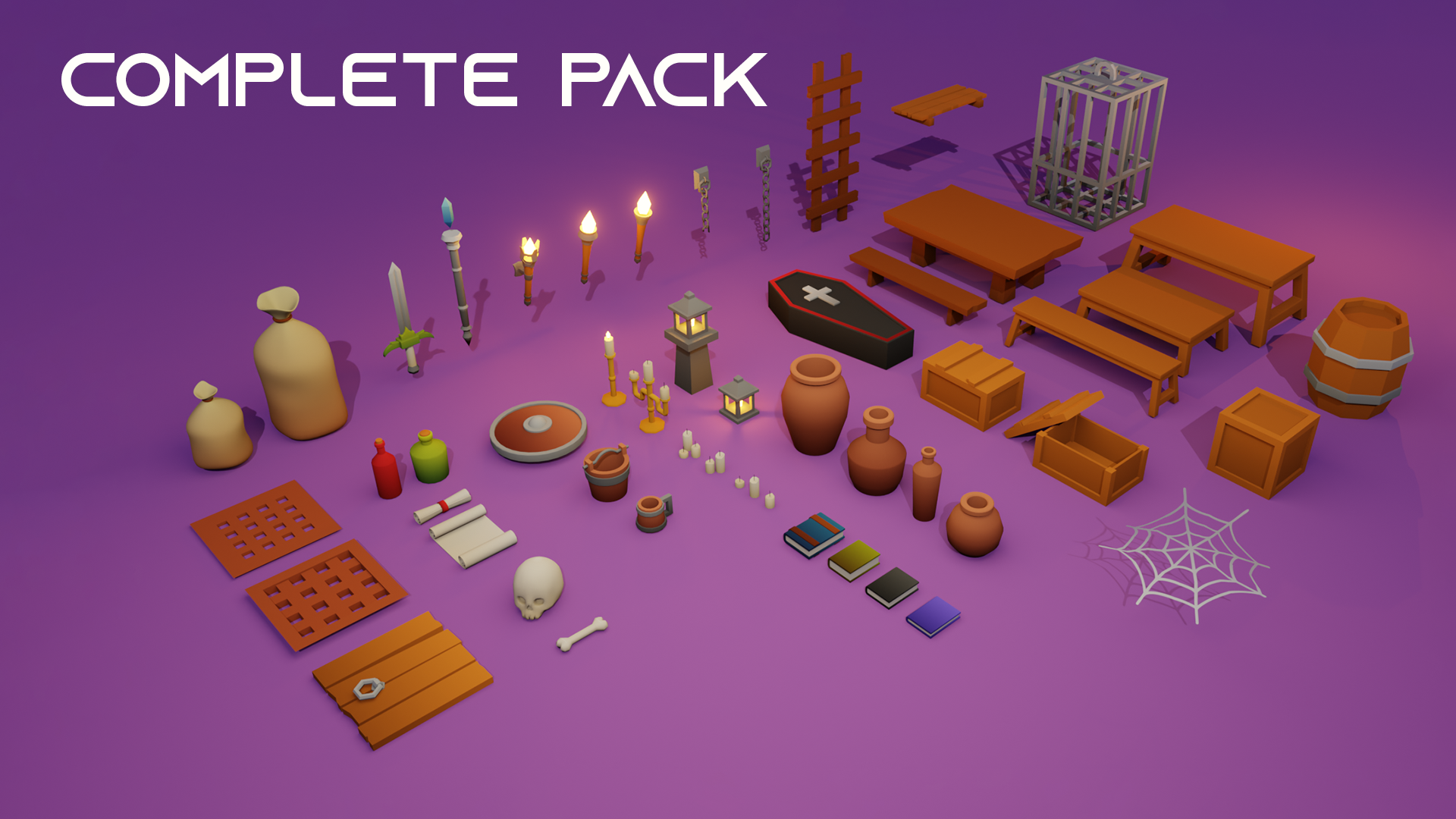 Stylized Dungeon Props Pack by Imersa Studios