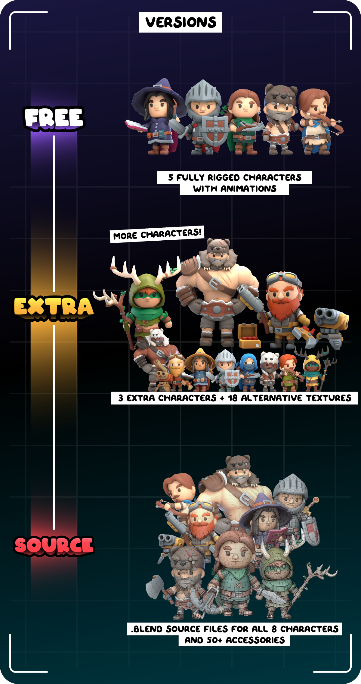 KayKit - Character Pack : Adventurers by Kay Lousberg