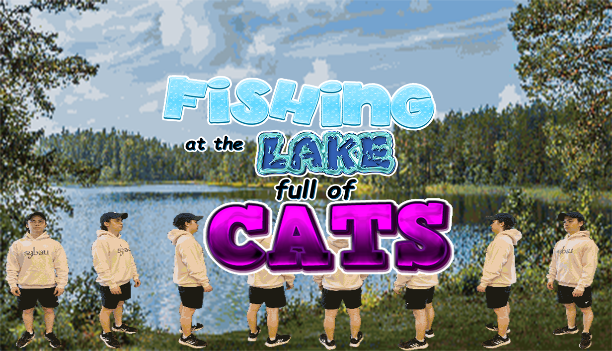 Fishing at the Lake Full of Cats by Addison Clinton