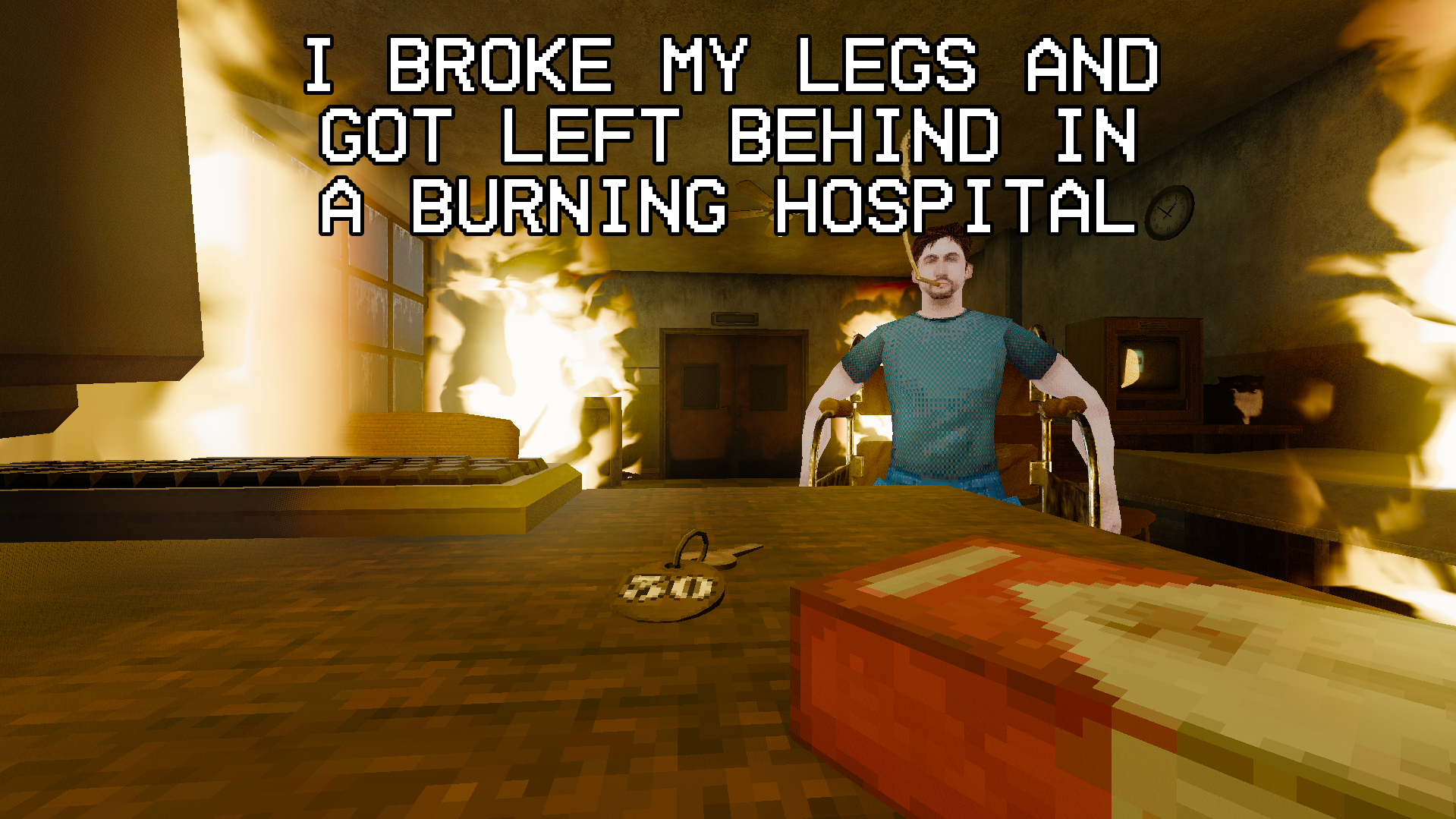 I Broke My Legs and Got Left Behind in a Burning Hospital by Unremarkable1