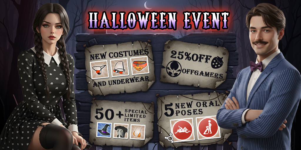 🎃 BIG Halloween update is ready! New poses, new items, promo packs ...