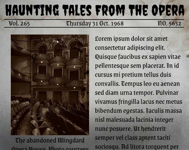 Haunting Tales From the Opera by Dnd Lord