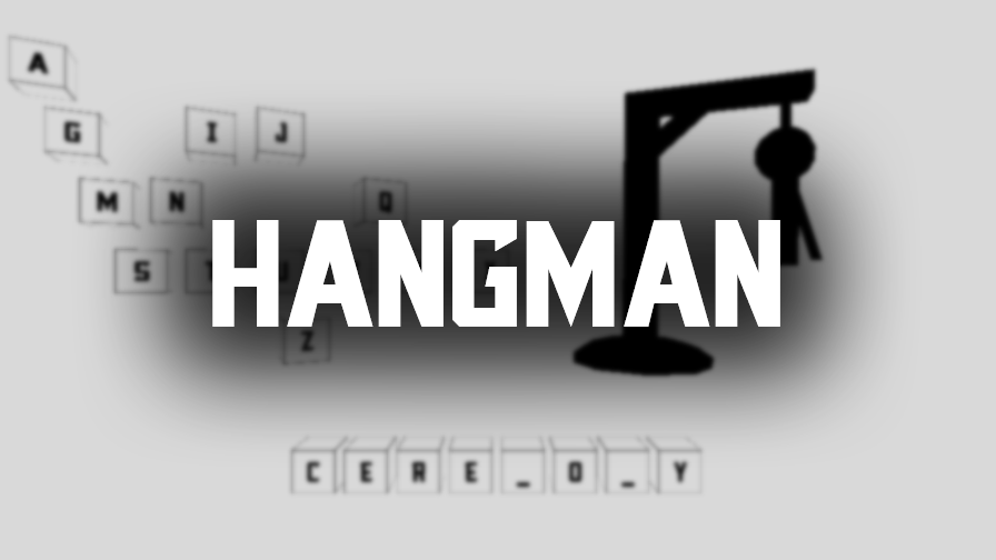 Hangman - A Simple 3D Hangman game by Imre Barta