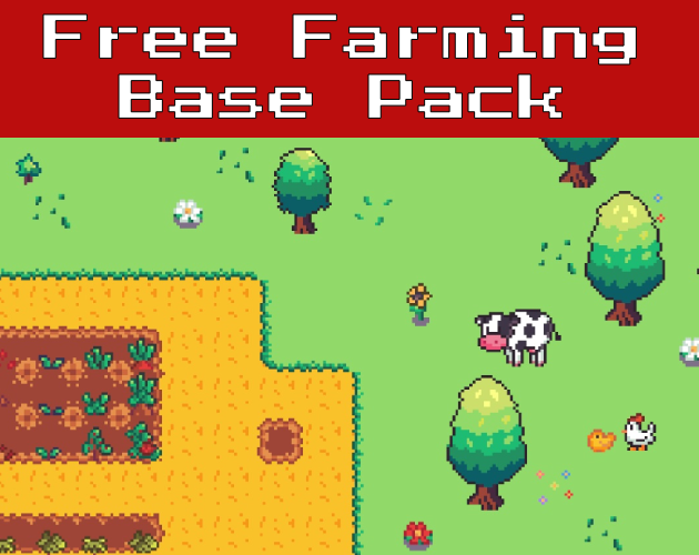 Free Pixel Farming Base Pack | Animals, Crops & Tileset 16x16 by Kettoman