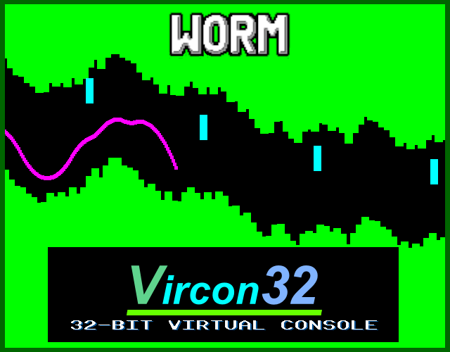 Worm Vircon32 version by joyrider3774