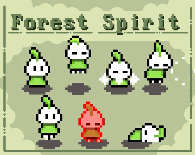 Cute Forest Spirit - Sprite Pack by Mica