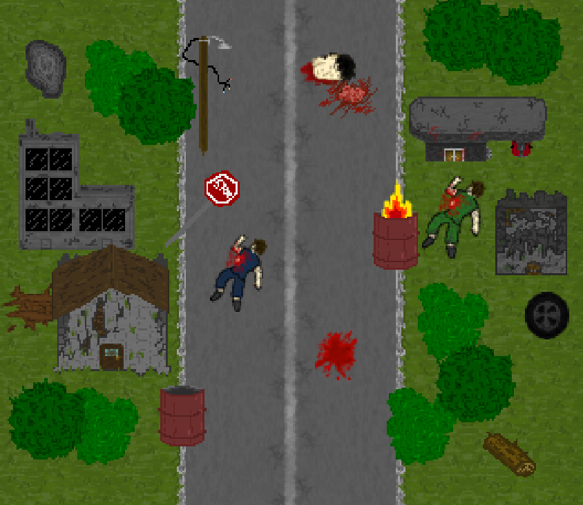 Top Down Zombie Pixel Art Asset Pack By Patte