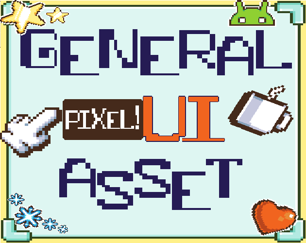 General Pixel UI Asset 32x32 by Zyon