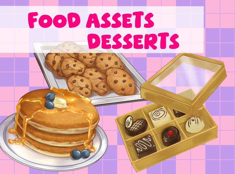 Food Assets - Desserts by Alex_at_the_Moon