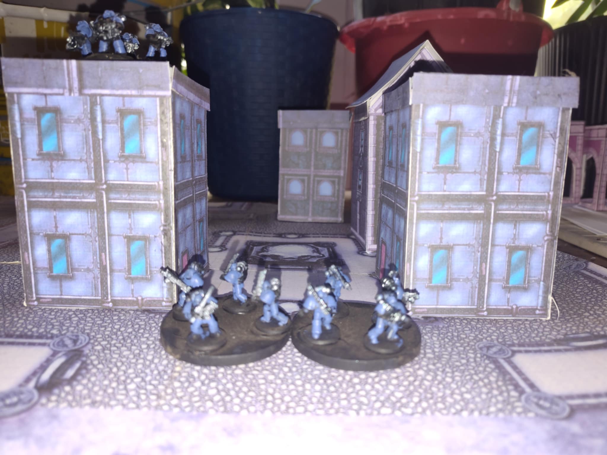 15mm Scale Grim Dark Buildings Fold and Play Paper Craft Terrain Set 1 ...