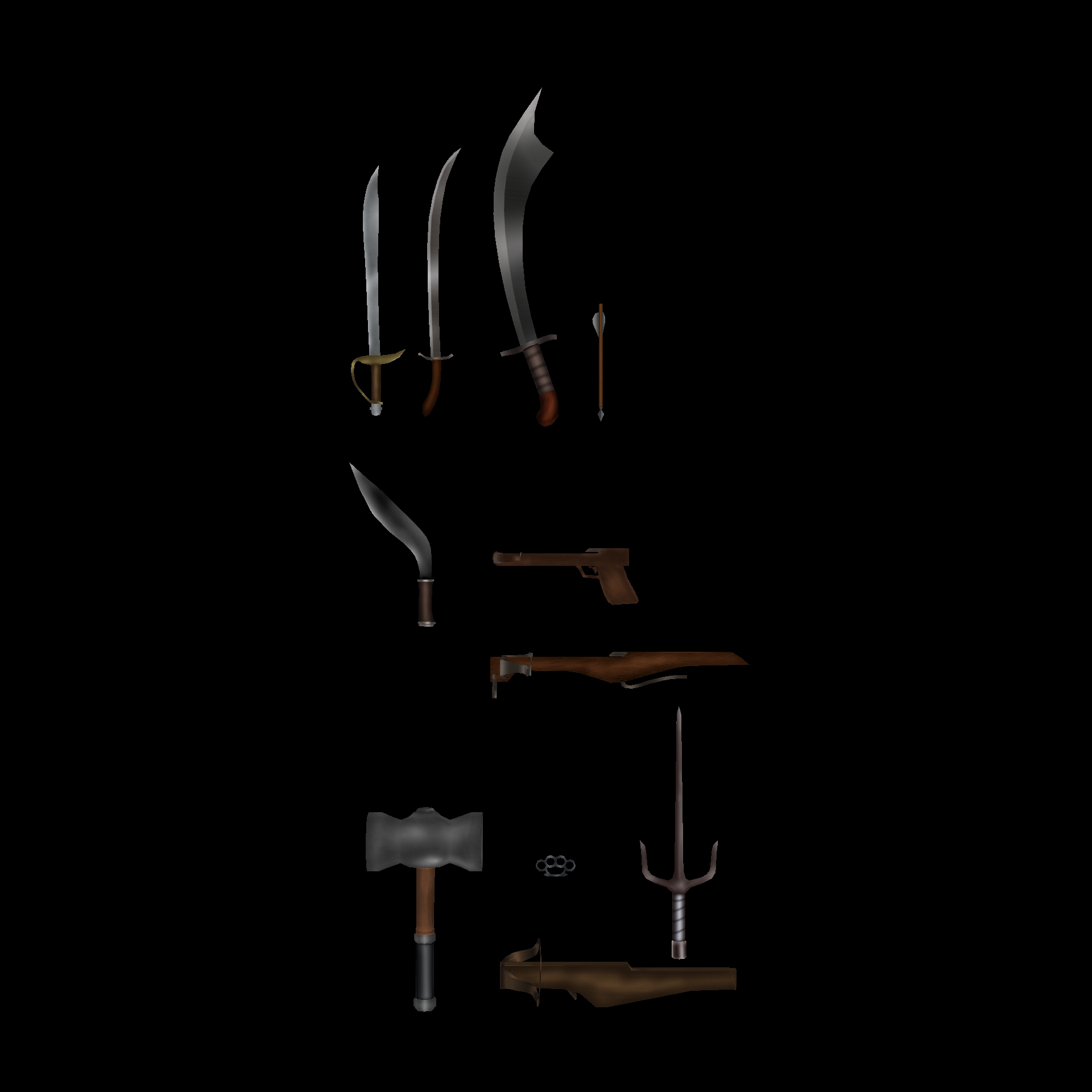 Melee Weapons Pack 6 by romilton11