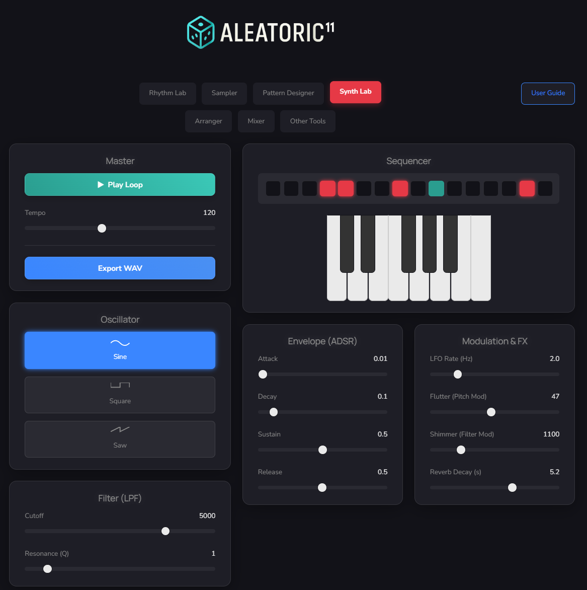 Aleatoric11 – Synth Lab Module by Aleatoric11