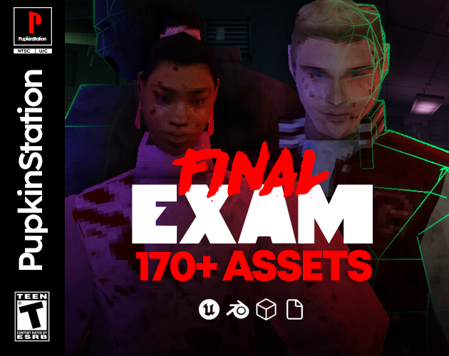 Final Exam - PSX Survival Horror Asset Pack by Pupkin Assets