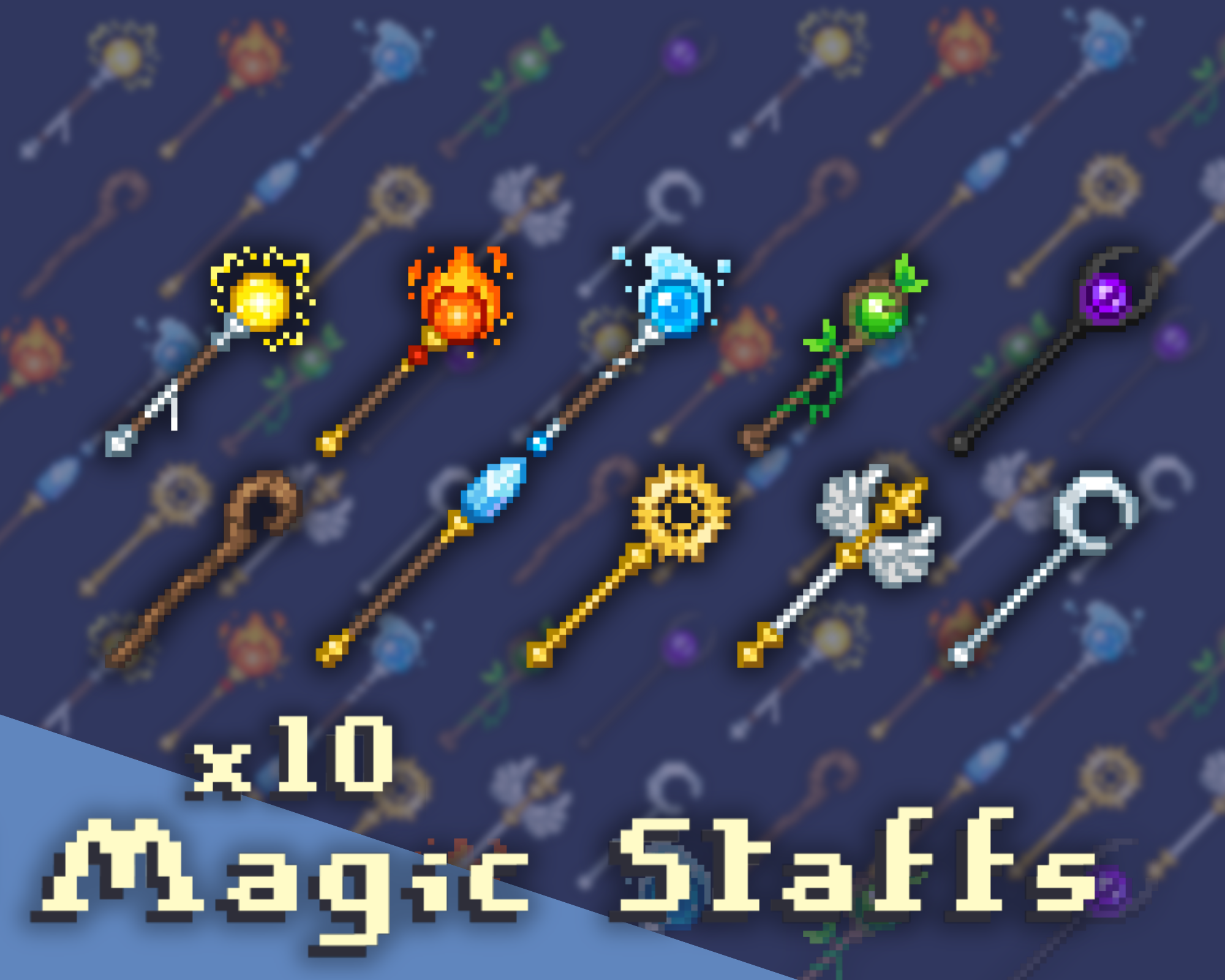 10 RPG Magic Staff by Frenchpixelle