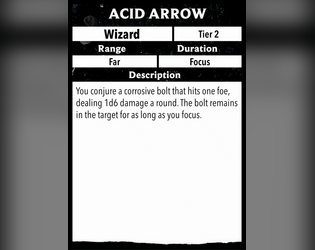 dustatron updated Shadowdark Wizard Spell Cards - itch.io
