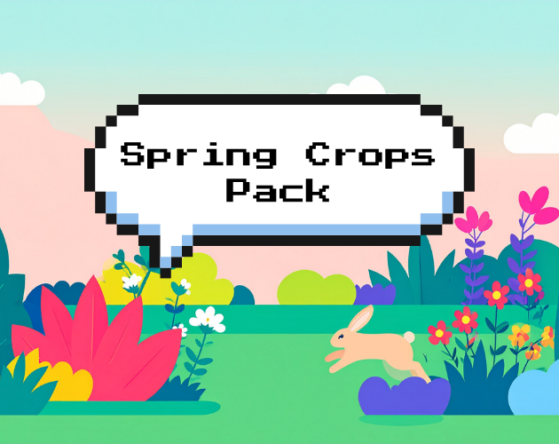 🌱 Spring Crops Pack v1 — 32×32 Pixel Farming Assets by Arnab Lab