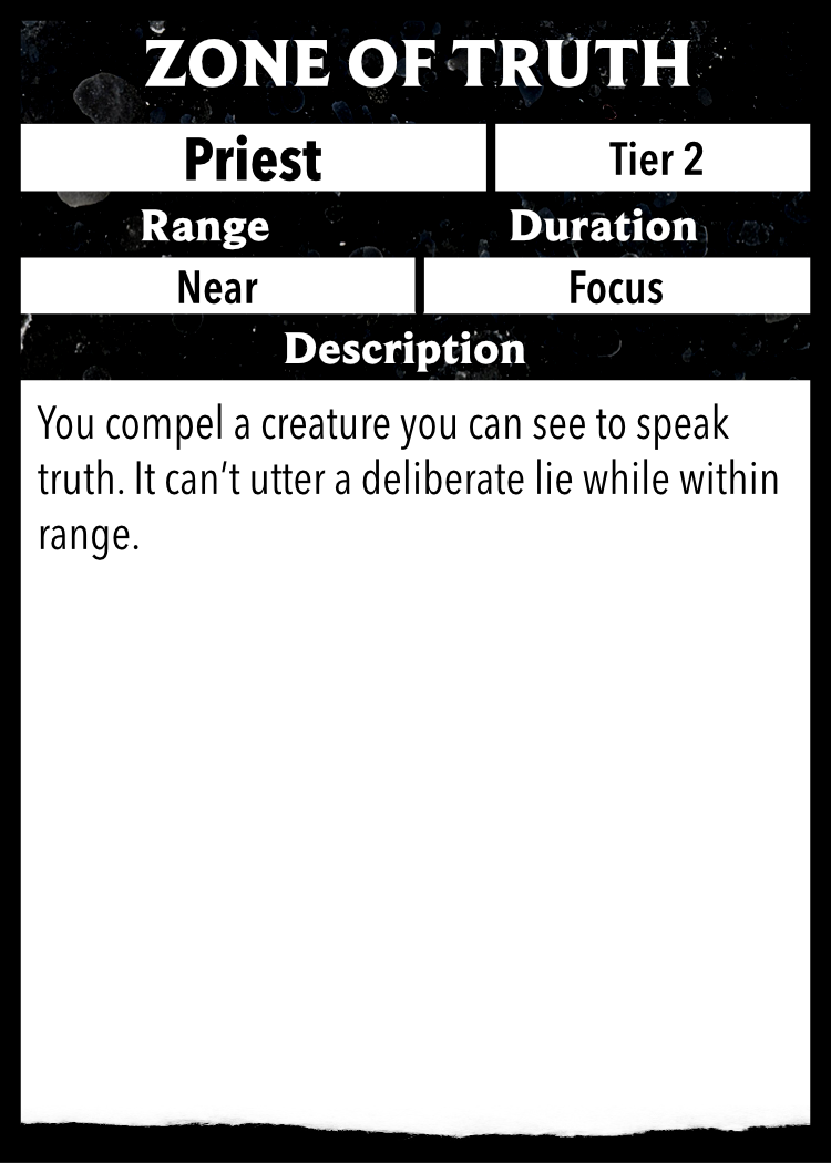 Shadowdark Priest Spell Cards by dustatron
