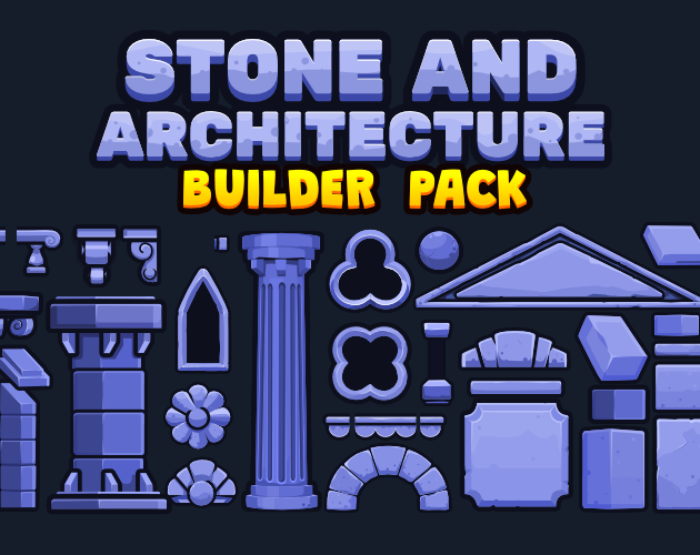Stone and architechtural game prop pack by Robert Brooks ...