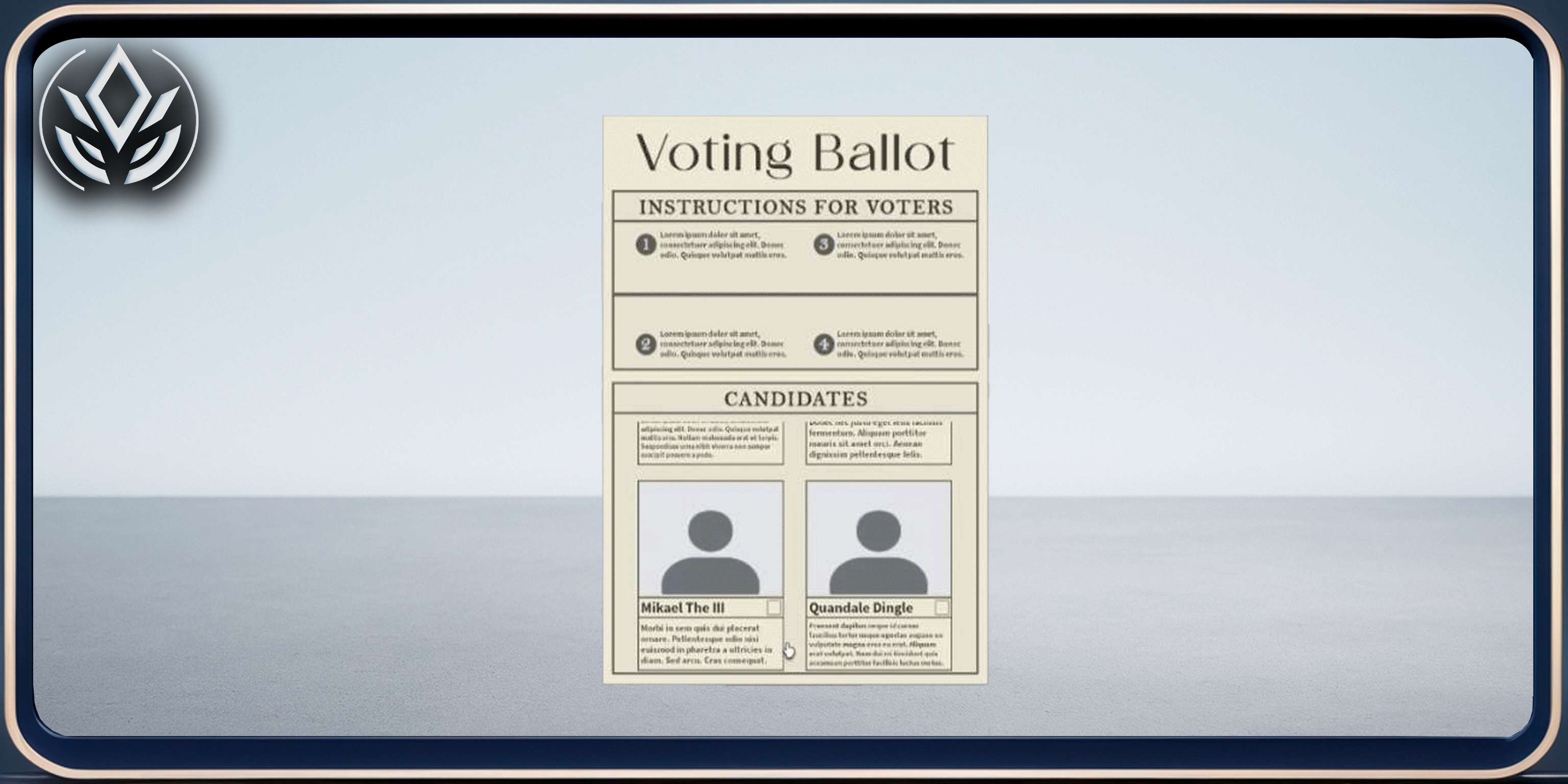 Voting Ballot System by Ryvion Studios