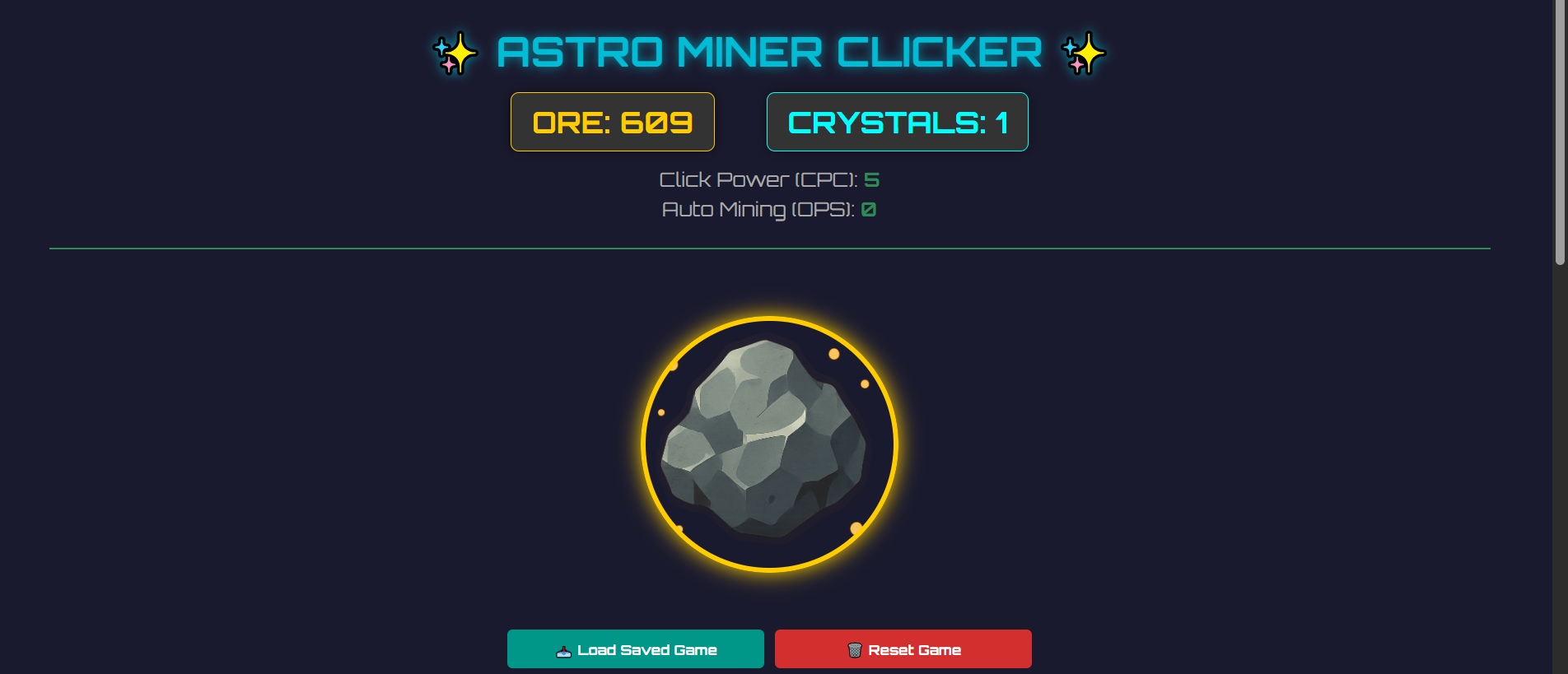 ASTRO MINER CLICKER by danielscarvalho