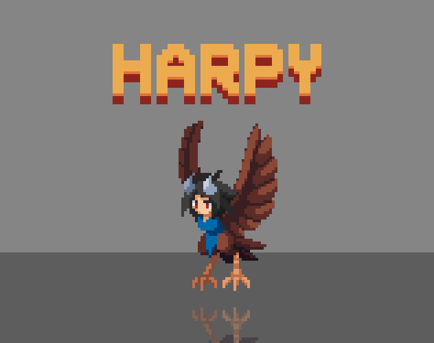 Harpy 2D Pixel Art by Mattz Art