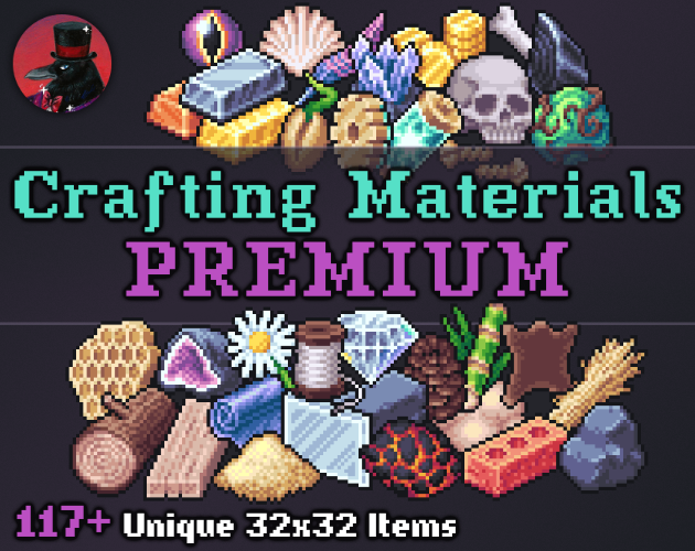 Crafting Materials PREMIUM - 32x32 by Nikoichu