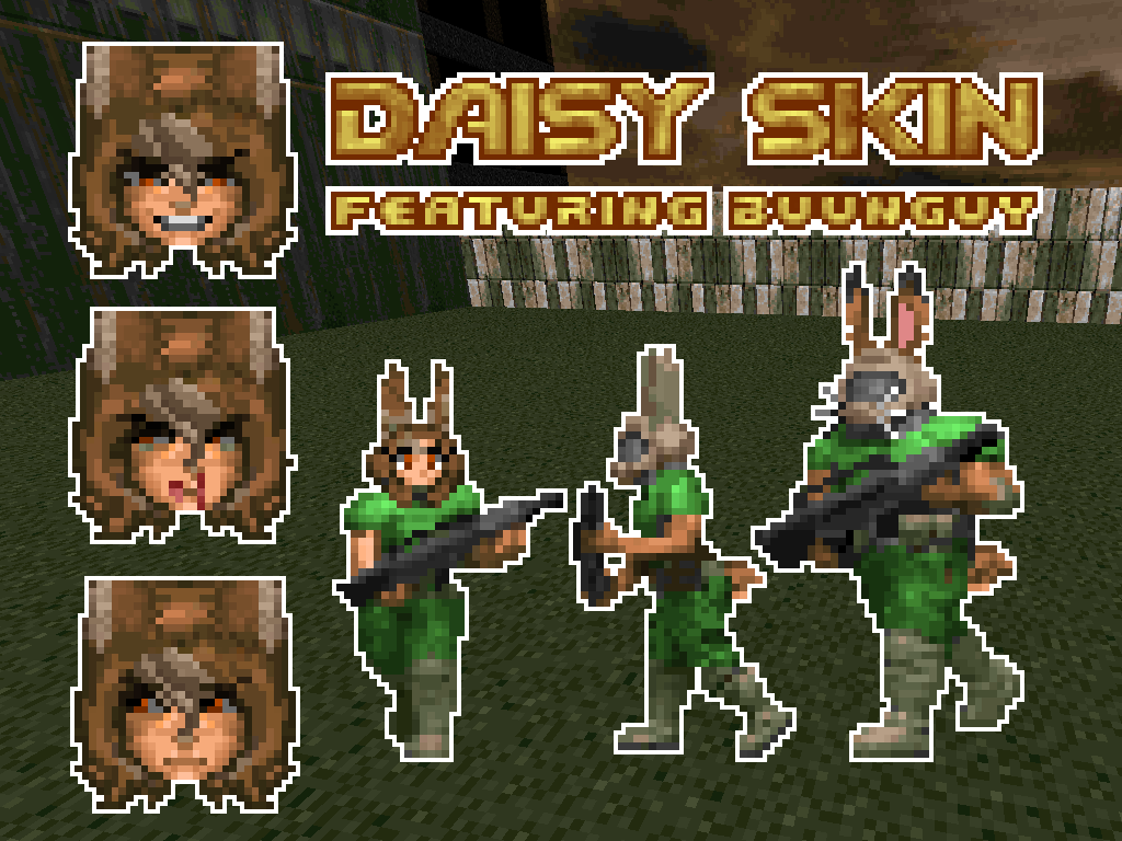 Kemonomimi Daisy (DOOM playerskin) by luvquita