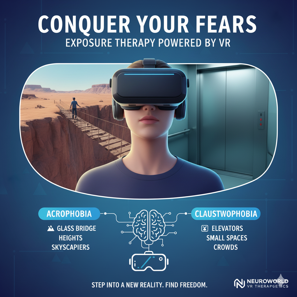 Exposure Therapy using VR: Acrophobia, Claustrophobia by Monishcreate