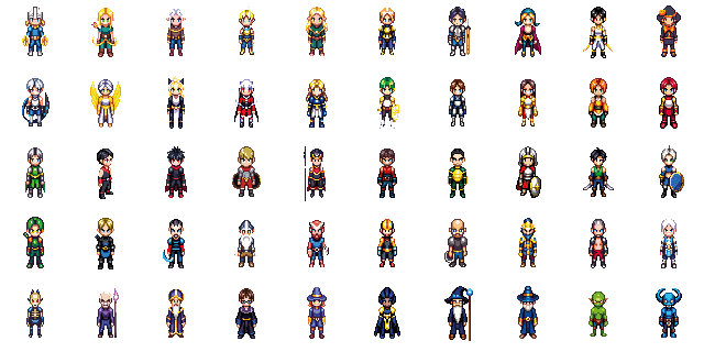 Animated Pixel Pack: 50 Characters 64x64 by VANNArt
