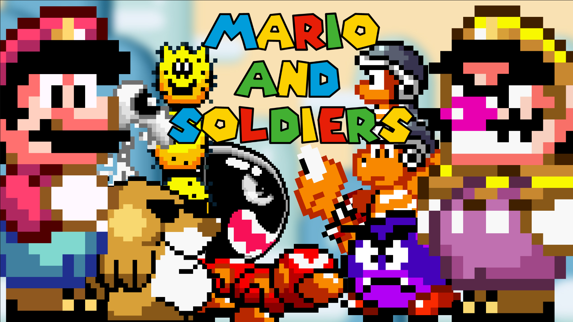 Mario And Soldiers by Danielsese