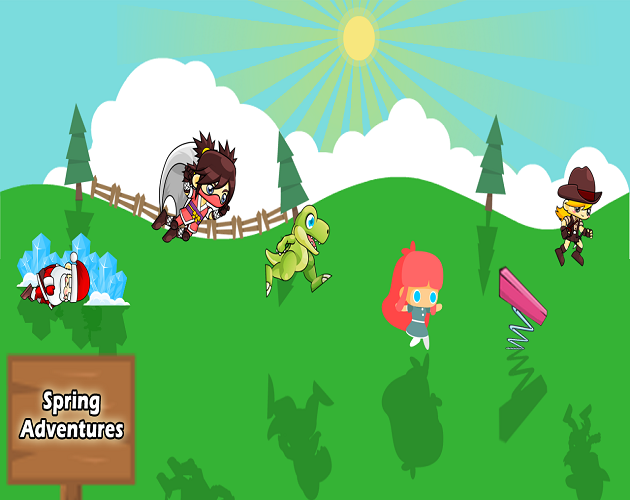Spring Adventures | 2D jump game for Android ! by GameKillerz