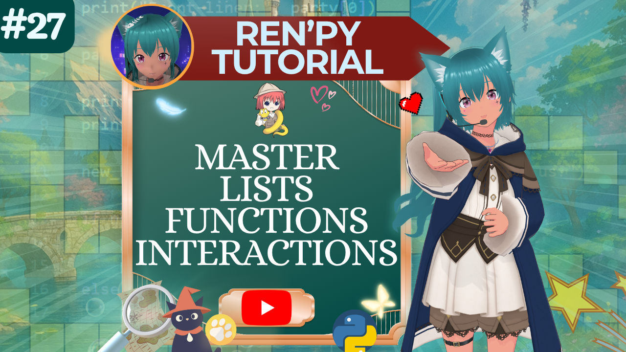 Ren’Py Masterclass: Lists & Functions for Visual Novels - itch.io