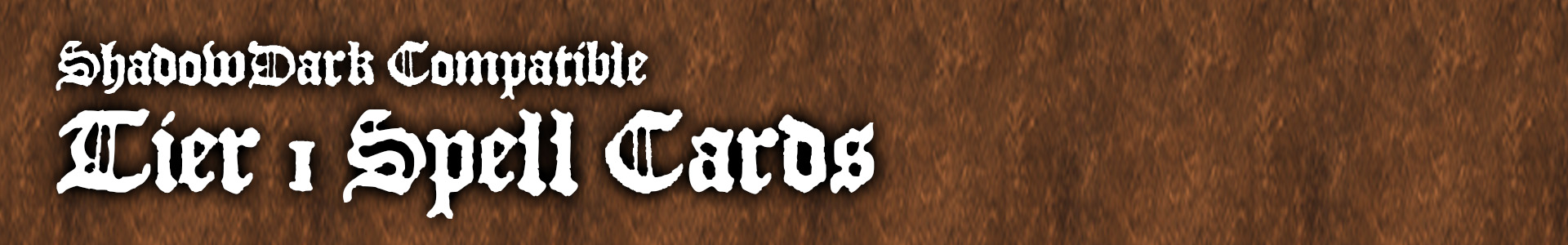 ShadowDark Tier 1 Spell Cards - For Priests & Wizards by Itomi Bhaa