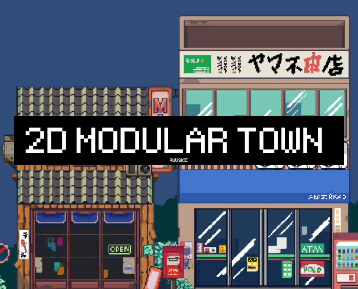 2D Modular Town Set by Ruuskii