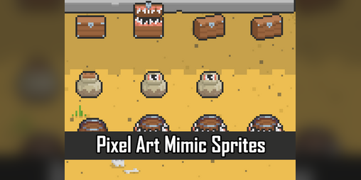 2D Pixel Art Mimic Sprites by Elthen's Pixel Art Shop