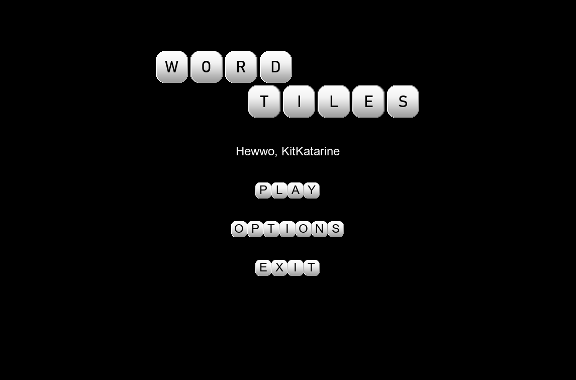 Word Tiles by KitKatarine