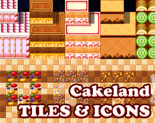 Cakeland Tiles and Icons by dragoonwys