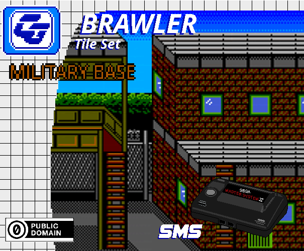 Brawler Asset Tile Set 'Military Base' SMS by chasersgaming