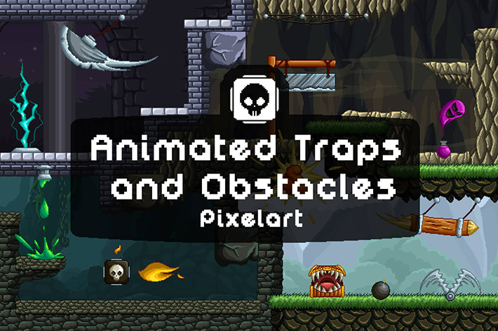 Animated Traps Pixel Art Pack by Free Game Assets (GUI, Sprite, Tilesets)