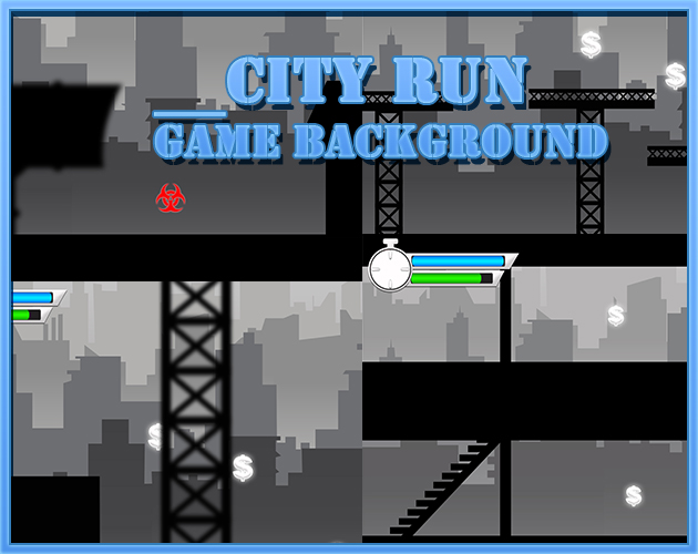 CITY RUN GAME BACKGROUND by ashishlko11
