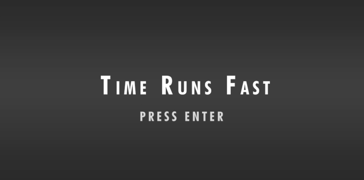 Time Runs Fast by Paul-Eli Rawnsley