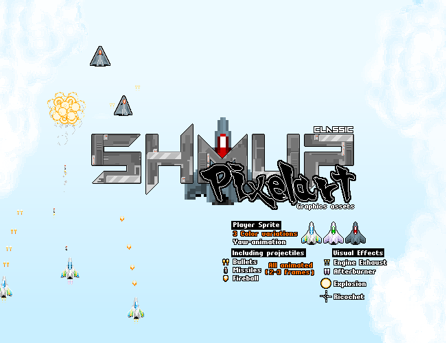 SHMUP Ships, Projectiles and more. by alphawaves