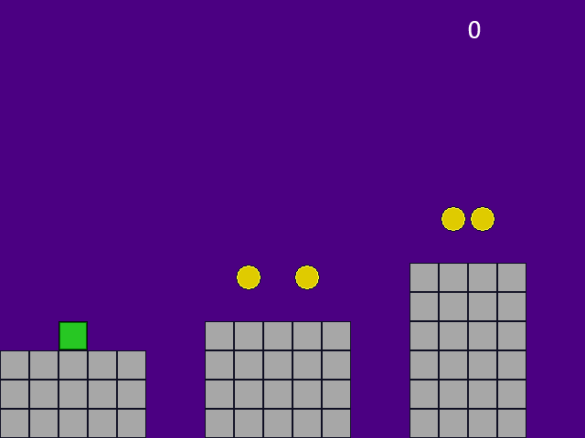 Green Square Platformer by Blueberri