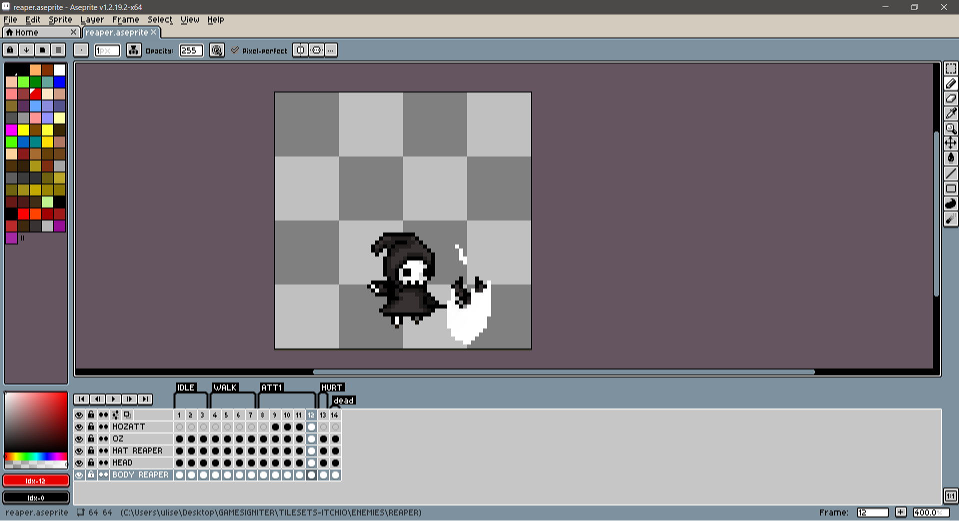 Pixel Enemies - Reaper by Games Igniter
