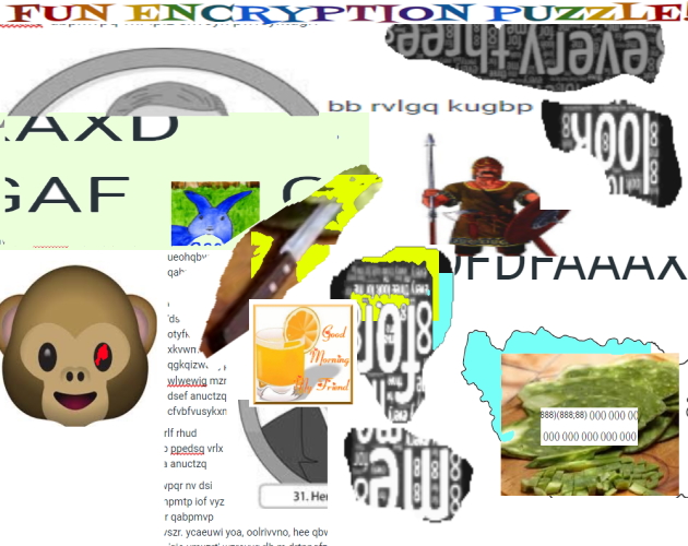 The Fun Encryption Puzzle Trilogy by zanyBastard, a world of wizzardry