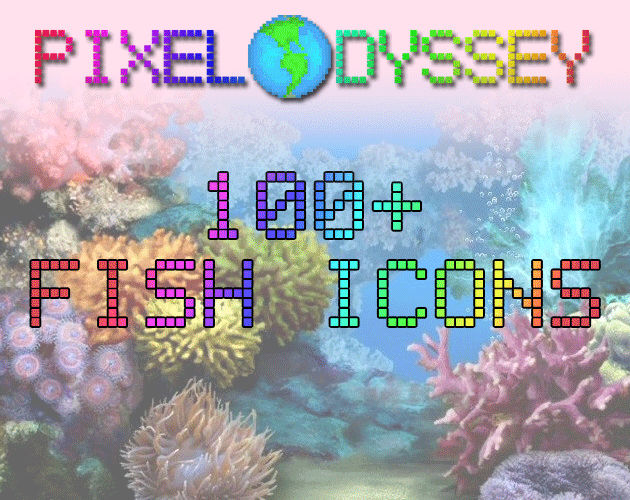100+ Fish Icons for RPG Maker by PixelOdyssey