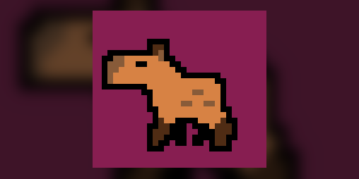Simple Capybara Sprite Sheet by Rainloaf
