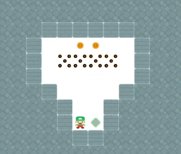 Sokoban level design by Clovis Michaud