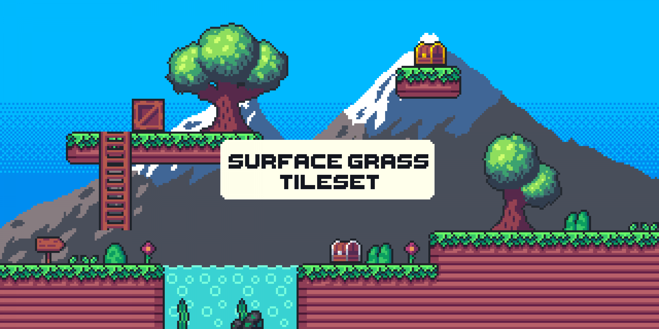Surface-Grass-Tileset-Pack by Cubic Tree - Graphics